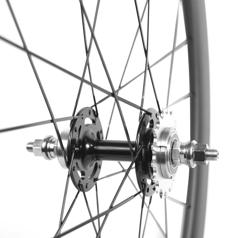 ProX Single Speed Wheel Carbon Fixie Wheelset Flip Flop Hub Novatec ...